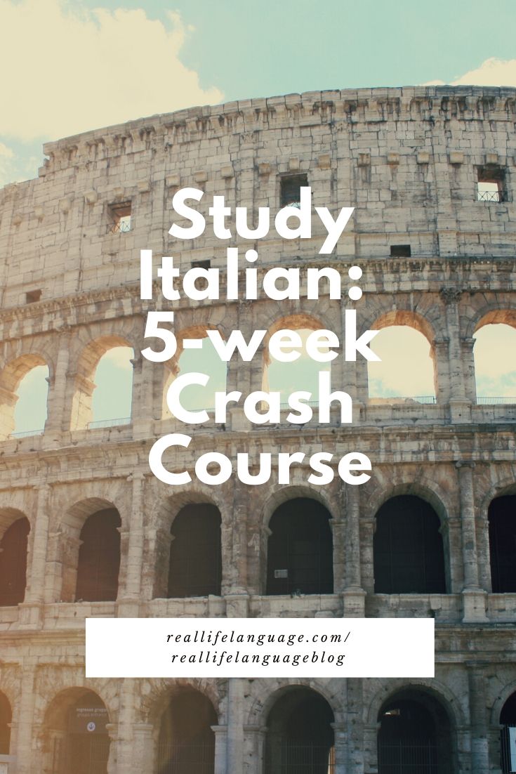 Study Italian: 5-week Crash Course - Real Life Language