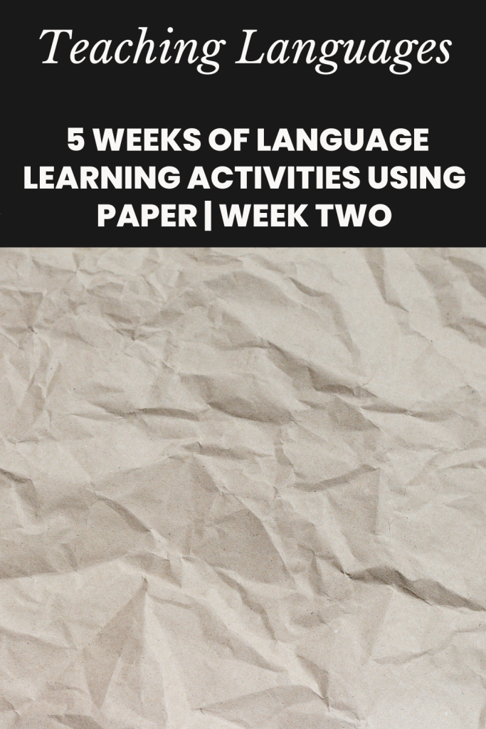 Teaching Languages | 5 Weeks of Language Learning Activities using ...
