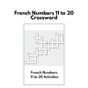 French Numbers 11 to 20 Crossword - Real Life Language
