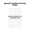 Spanish Conditional Verbs Bingo - Real Life Language
