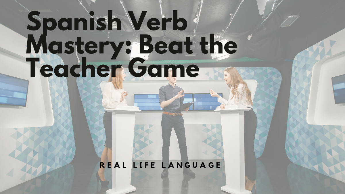 Language Verb Conjugation Game: Beat the Teacher