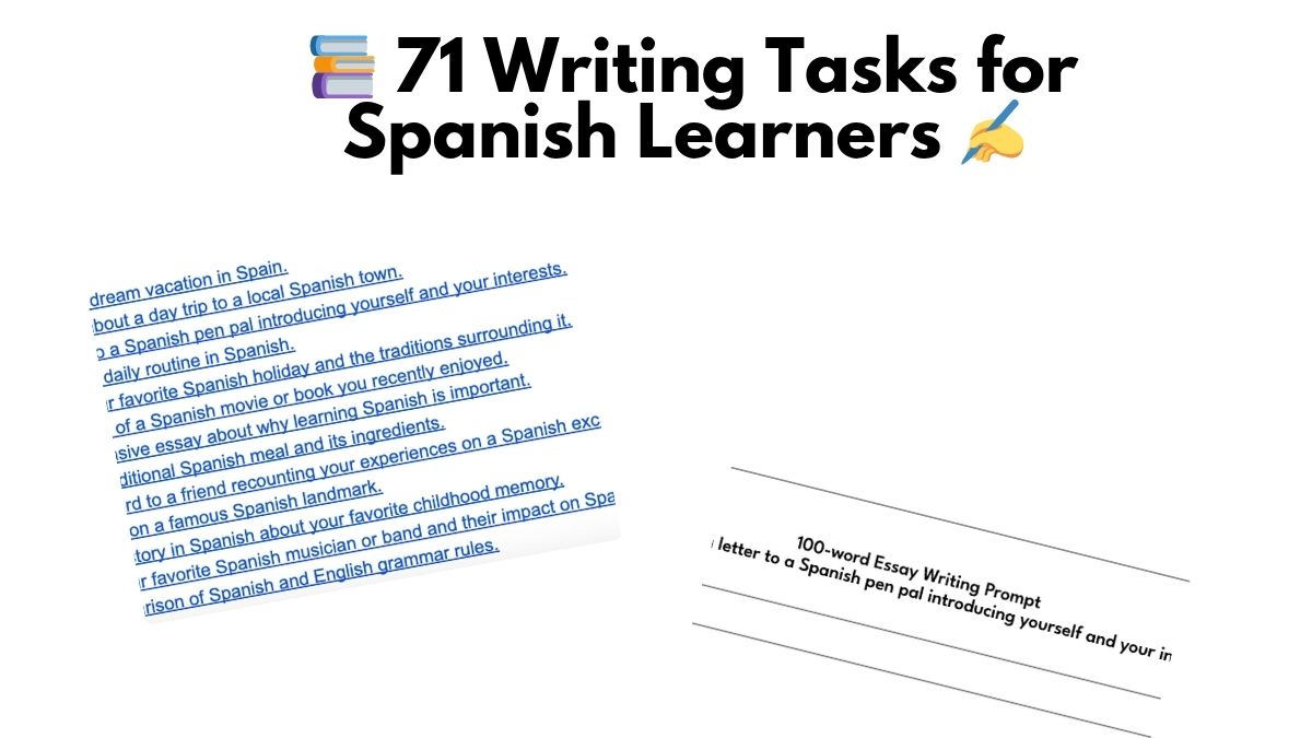 71 Writing Tasks for Learners of Spanish - Real Life Language