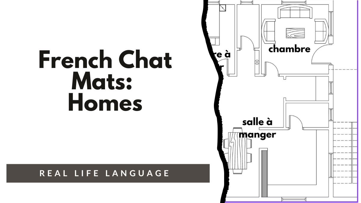 French Chat Mats: Homes - Real Life Language