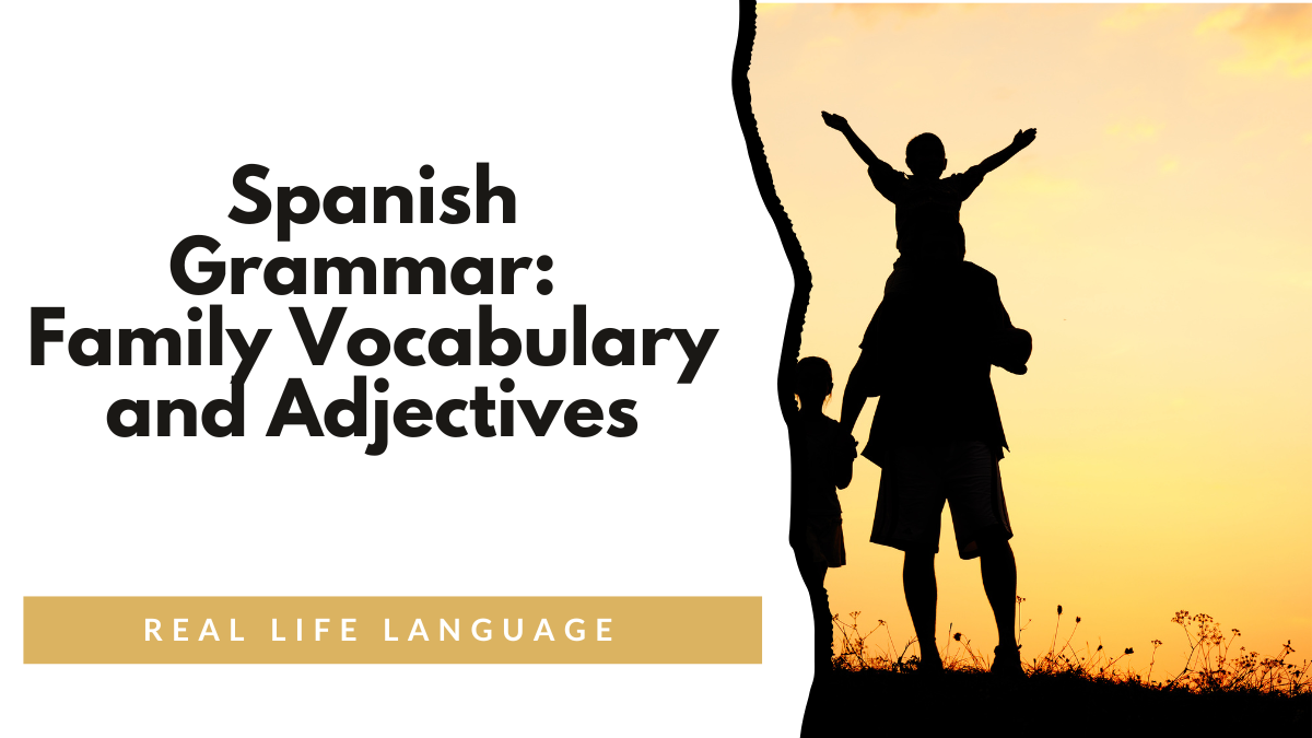 Spanish Grammar: Family Vocabulary and Adjectives - Real Life Language
